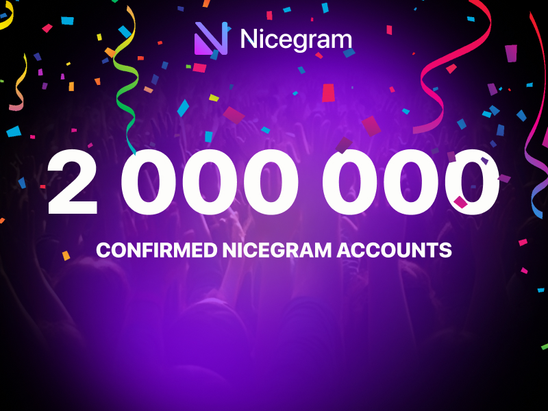 Nicegram Hits 2 Million Confirmed Accounts